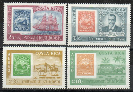 Mesa Stamps - Centenary of Costa Rican stamps