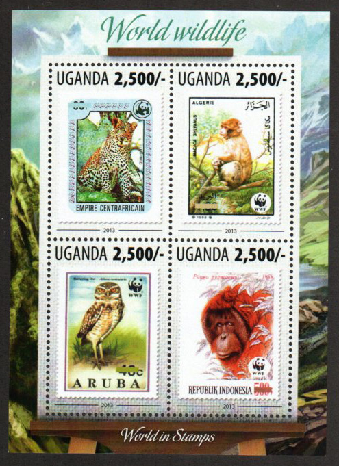 WWF animal stamps