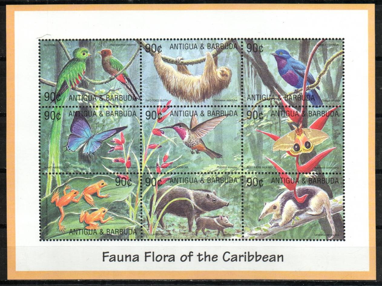 Fauna & Flora of the Caribbean - Mesa Stamps