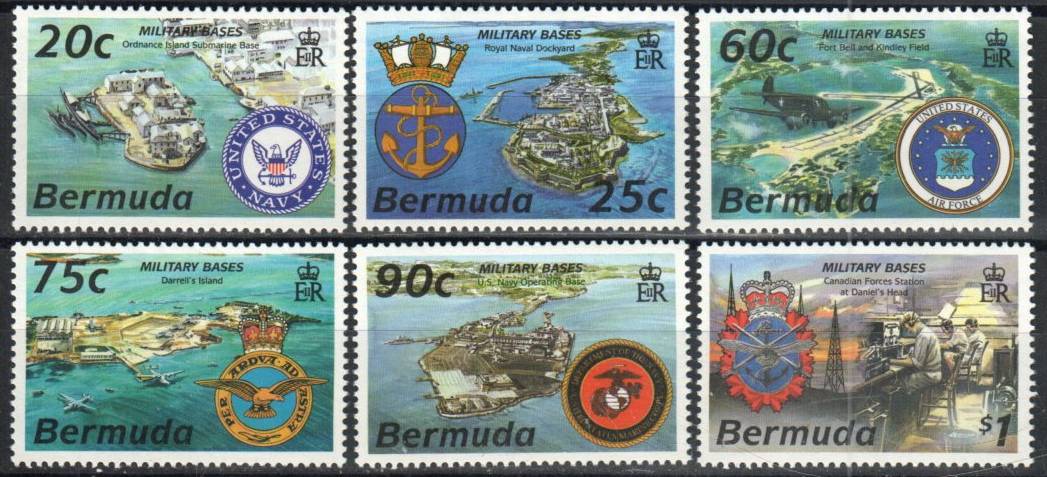 Mesa Stamps - Military bases in Bermuda