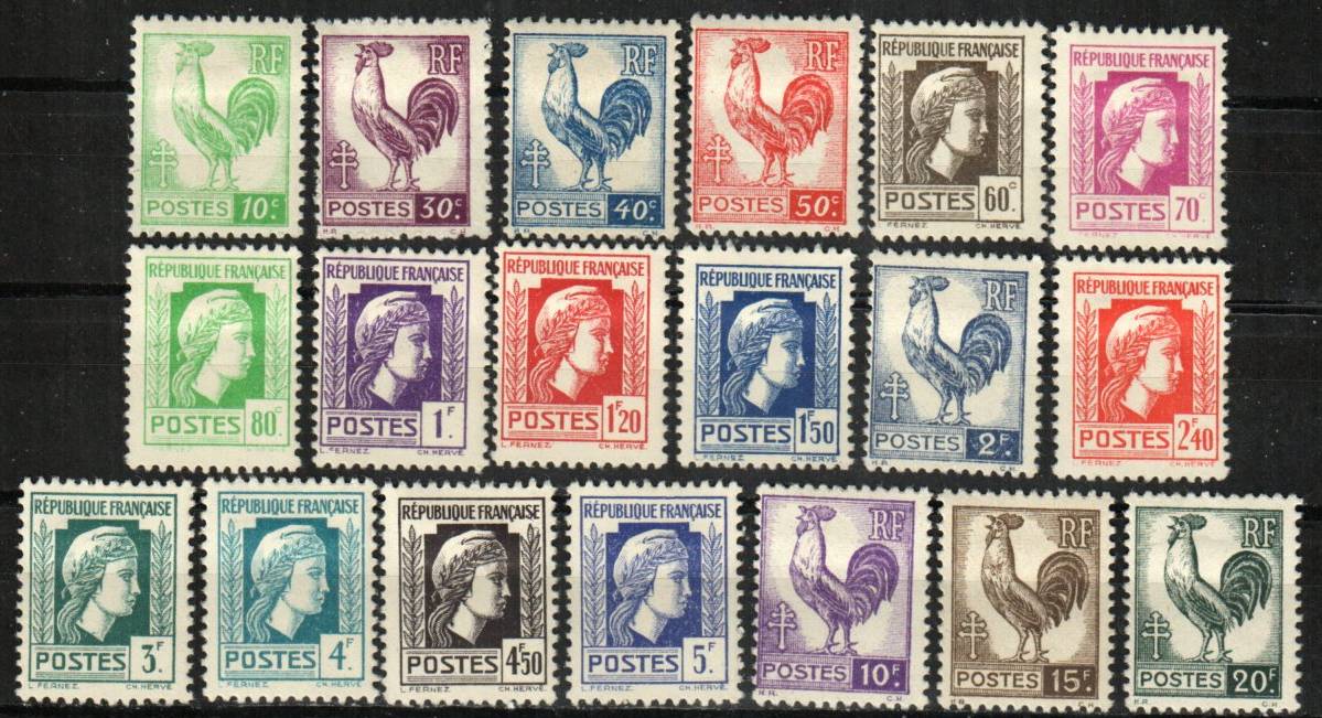 Definitive set of 1944 - Mesa Stamps
