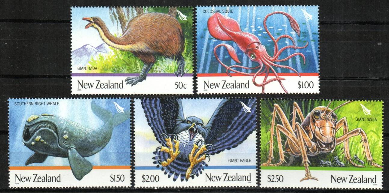 Giant animals of New Zealand - Mesa Stamps