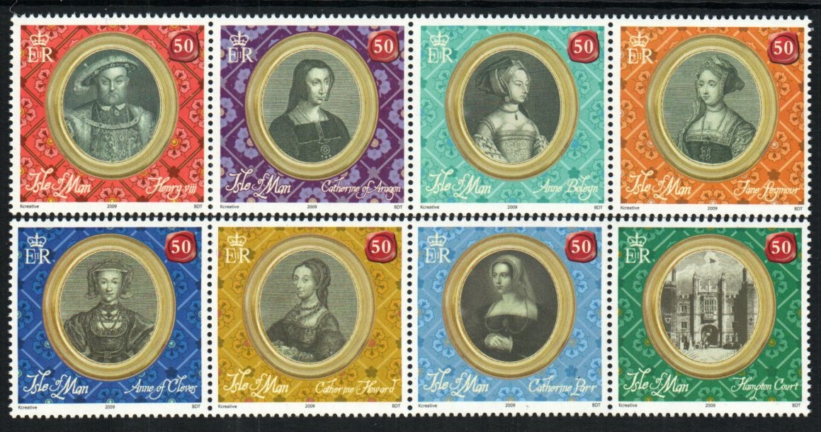 Henry VIII and wives - Mesa Stamps